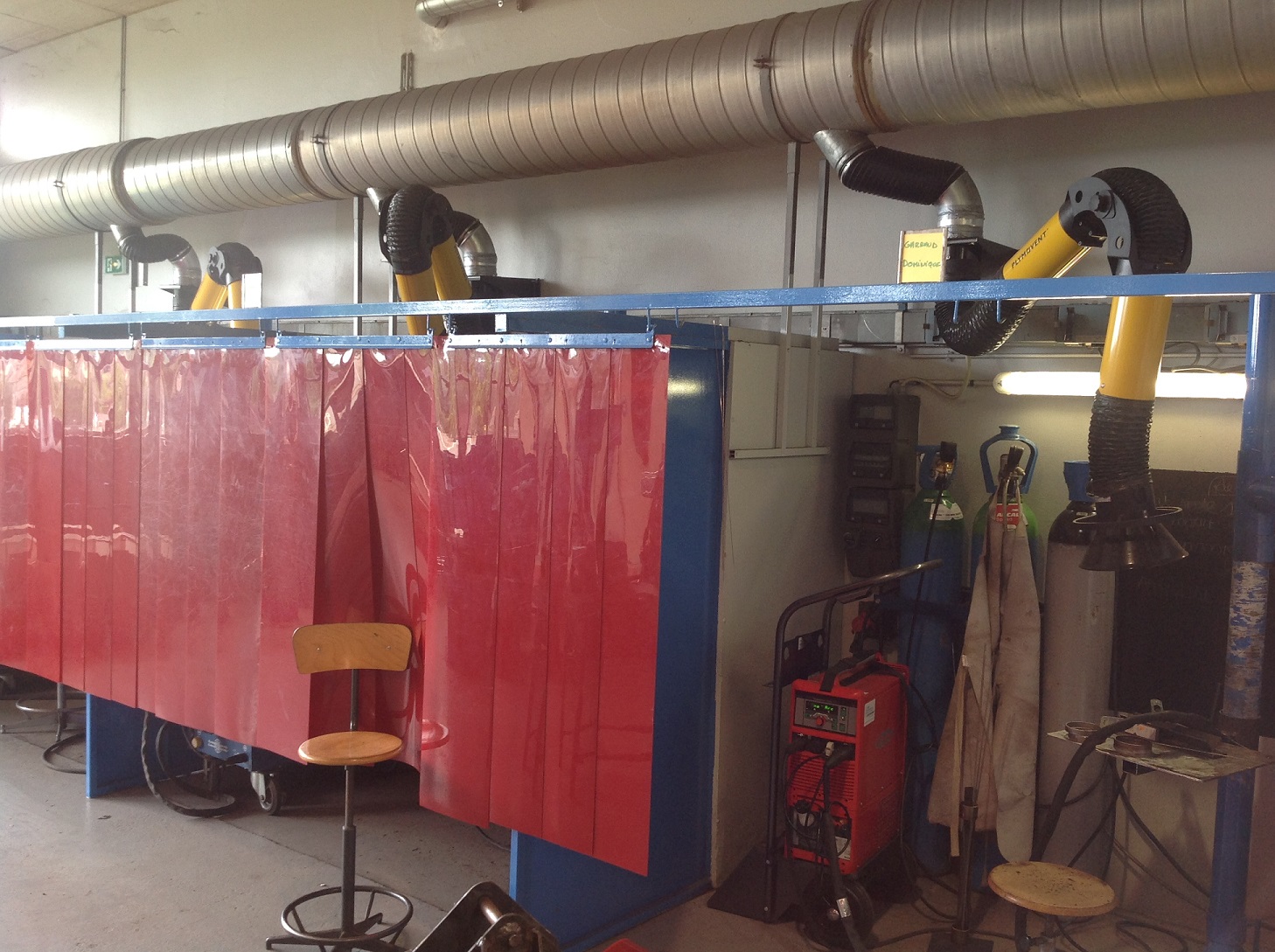 Lasdampafzuiging aan de wand | Compleet | middelzware toepassingen